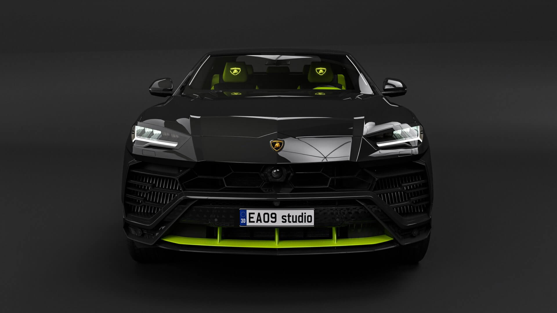 2021 Lamborghini Urus Graphite Capsule - 3D Model by EA09studio