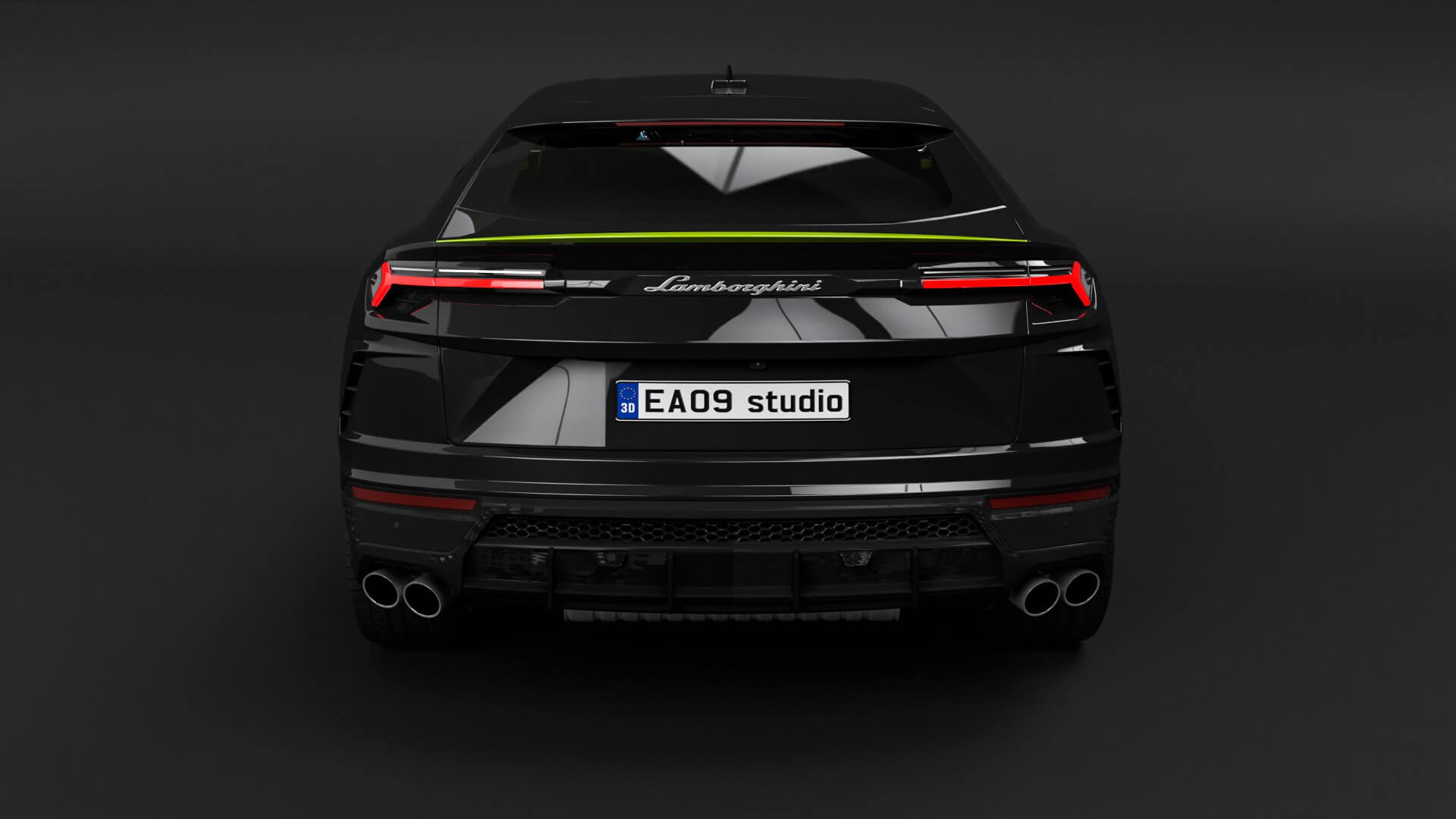 2021 Lamborghini Urus Graphite Capsule - 3D Model by EA09studio
