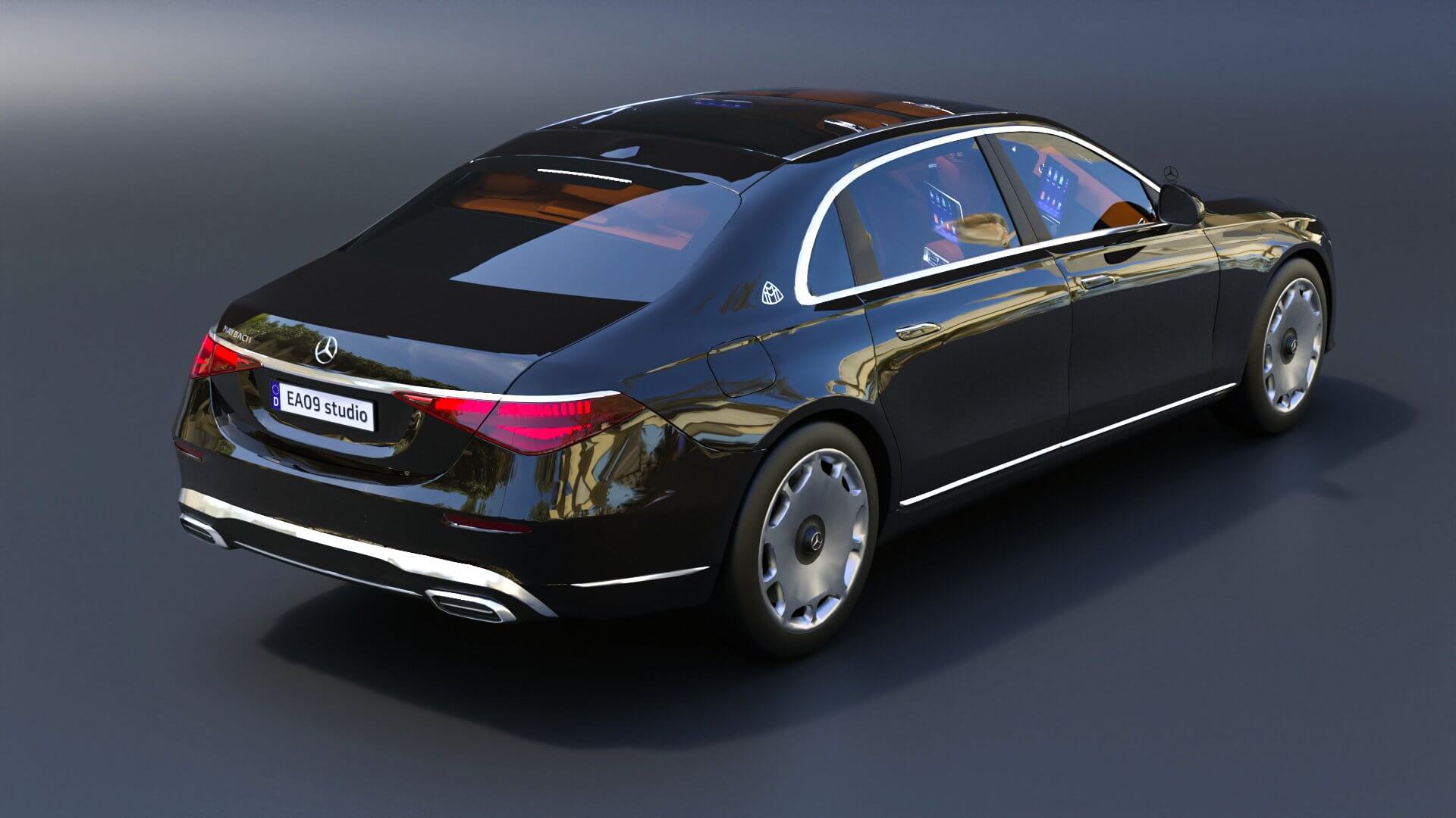 2021 Mercedes Maybach S600 - 3D Model by EA09studio