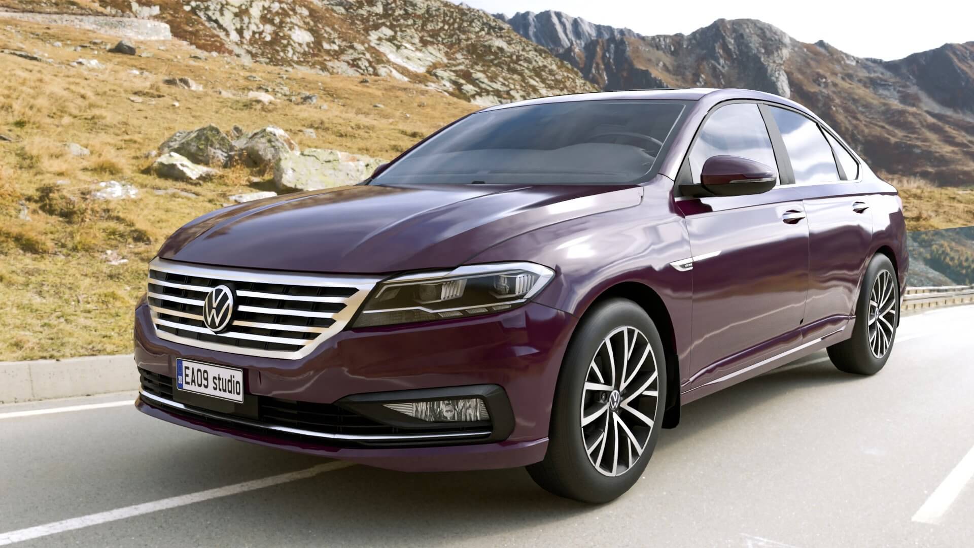 2021 Volkswagen Lavida Plus - 3D Model by EA09studio