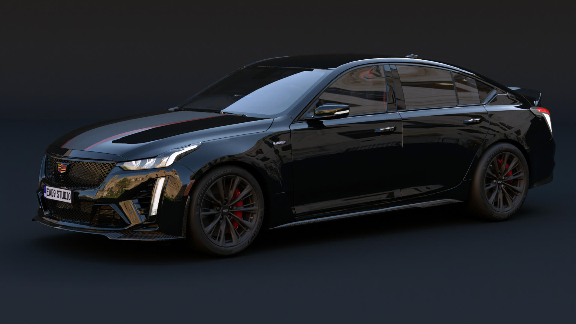 2022 Cadillac CT5-V Blackwing 3D Model by EA09studio