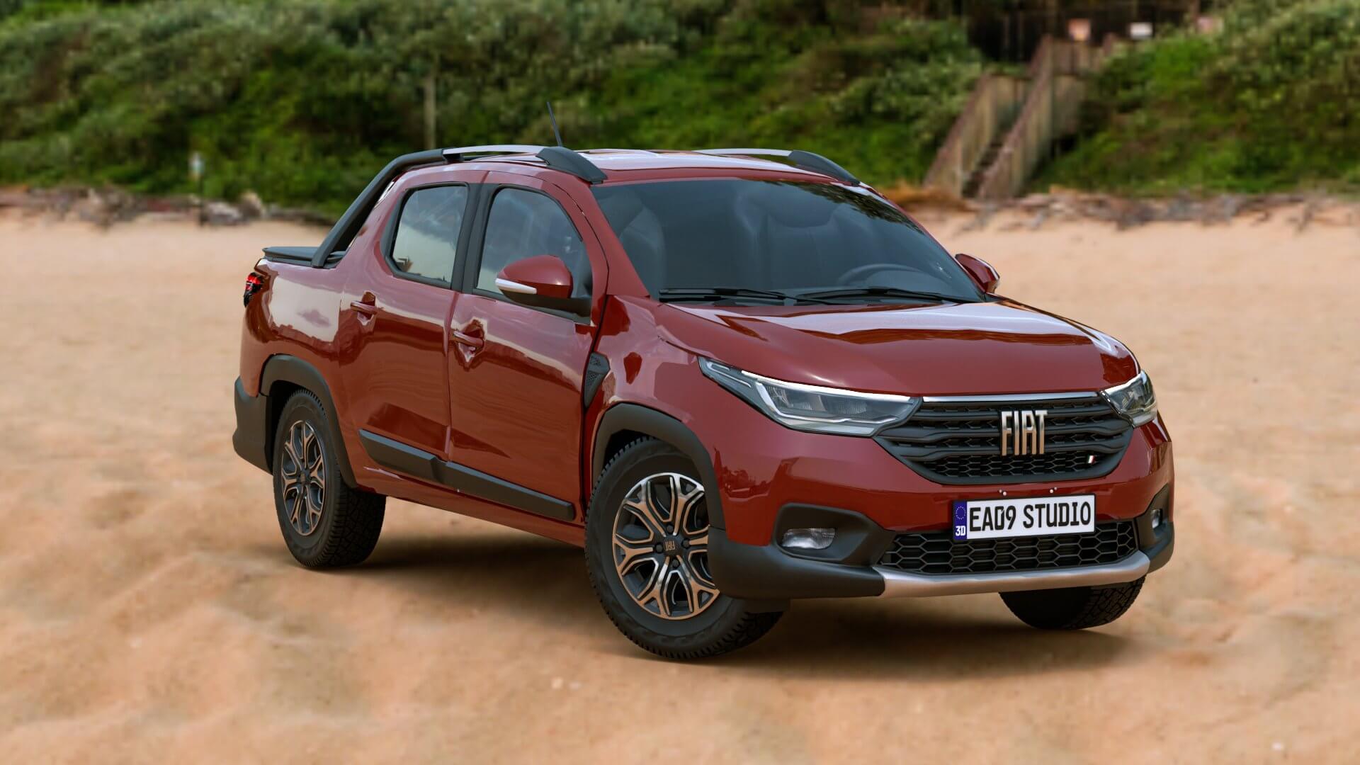 2022 Fiat Strada - 3D Model by EA09studio