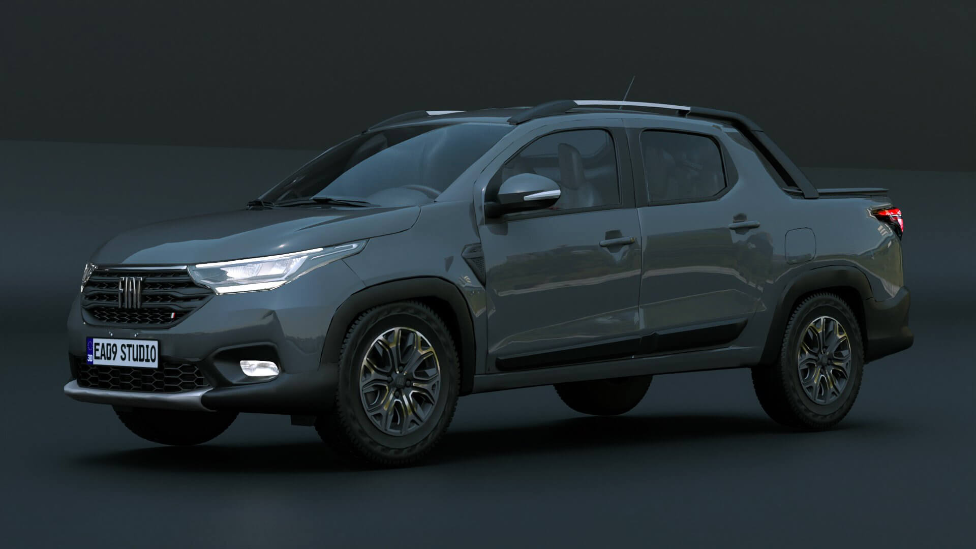 2022 Fiat Strada - 3D Model by EA09studio