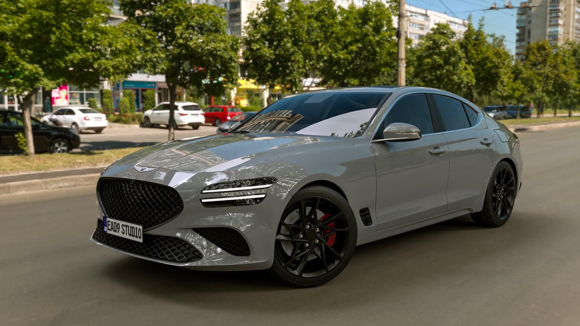2022 Genesis G70 4WD - 3D Model by EA09studio