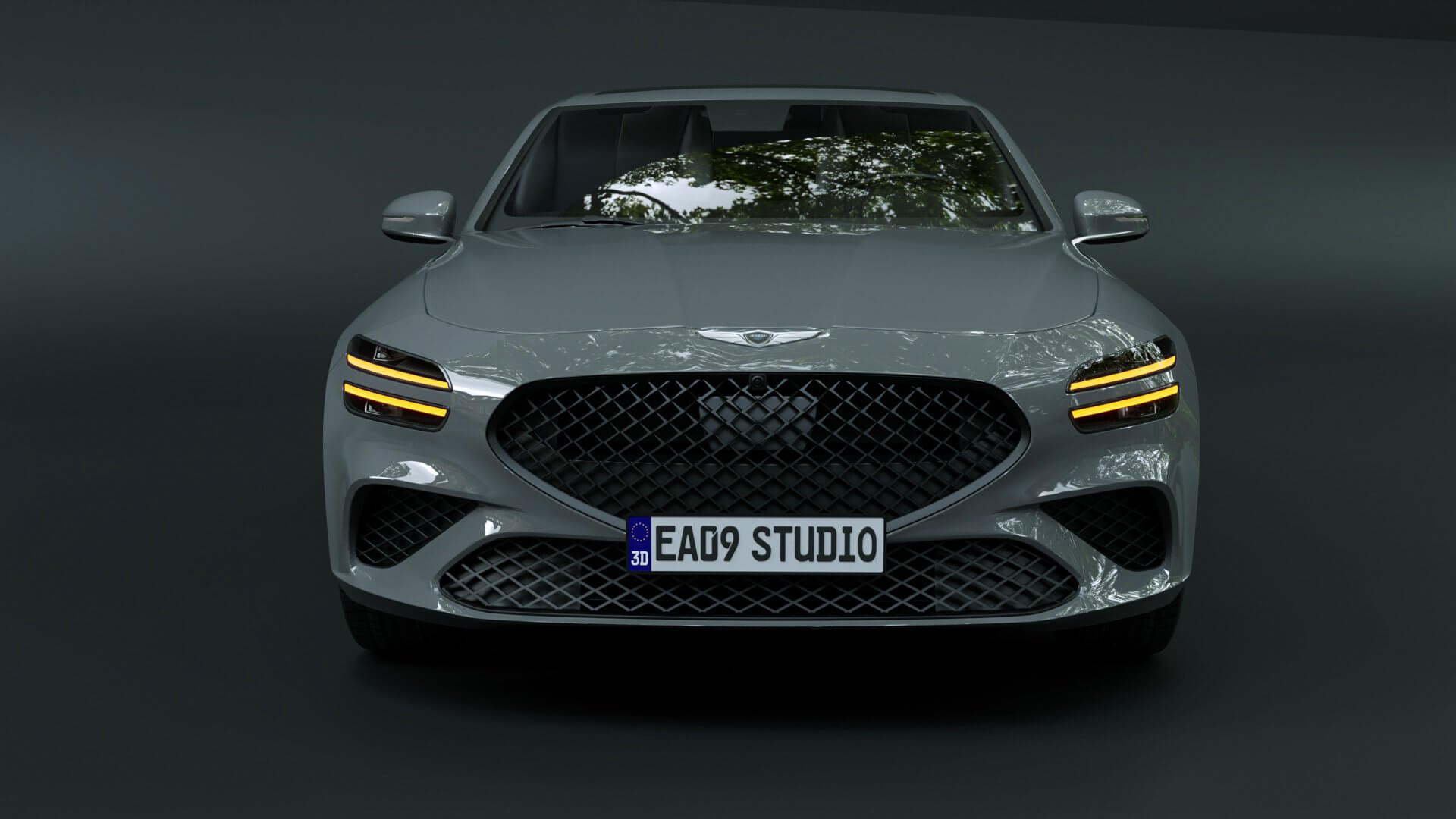 2022 Genesis G70 4WD - 3D Model by EA09studio