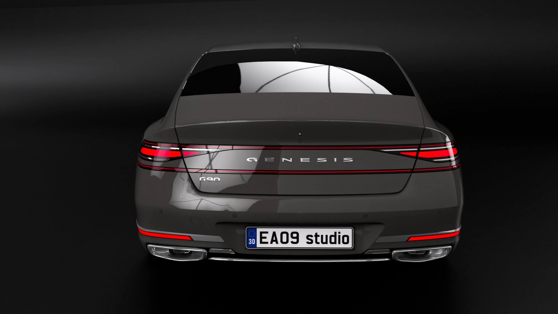 2022 Genesis G90 - 3D Model by EA09studio