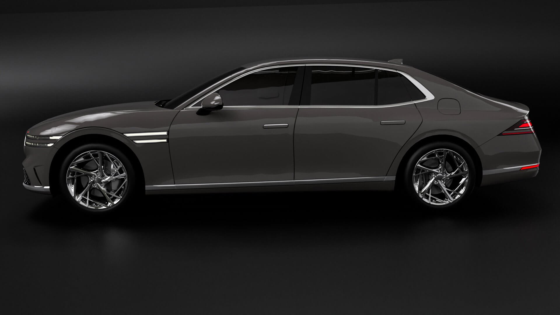 2022 Genesis G90 - 3D Model by EA09studio