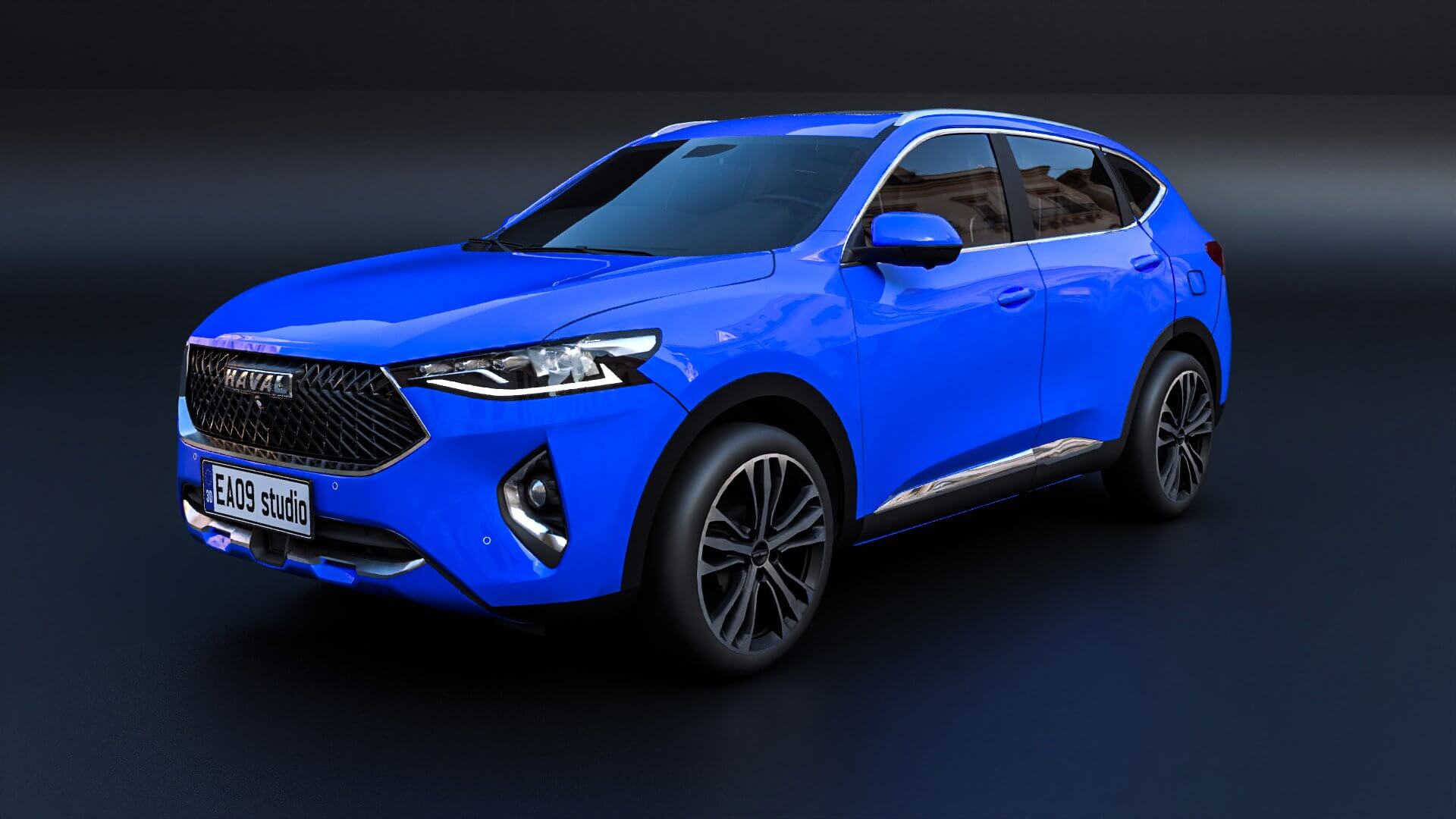 2022 Haval F7 - 3D Model by EA09studio