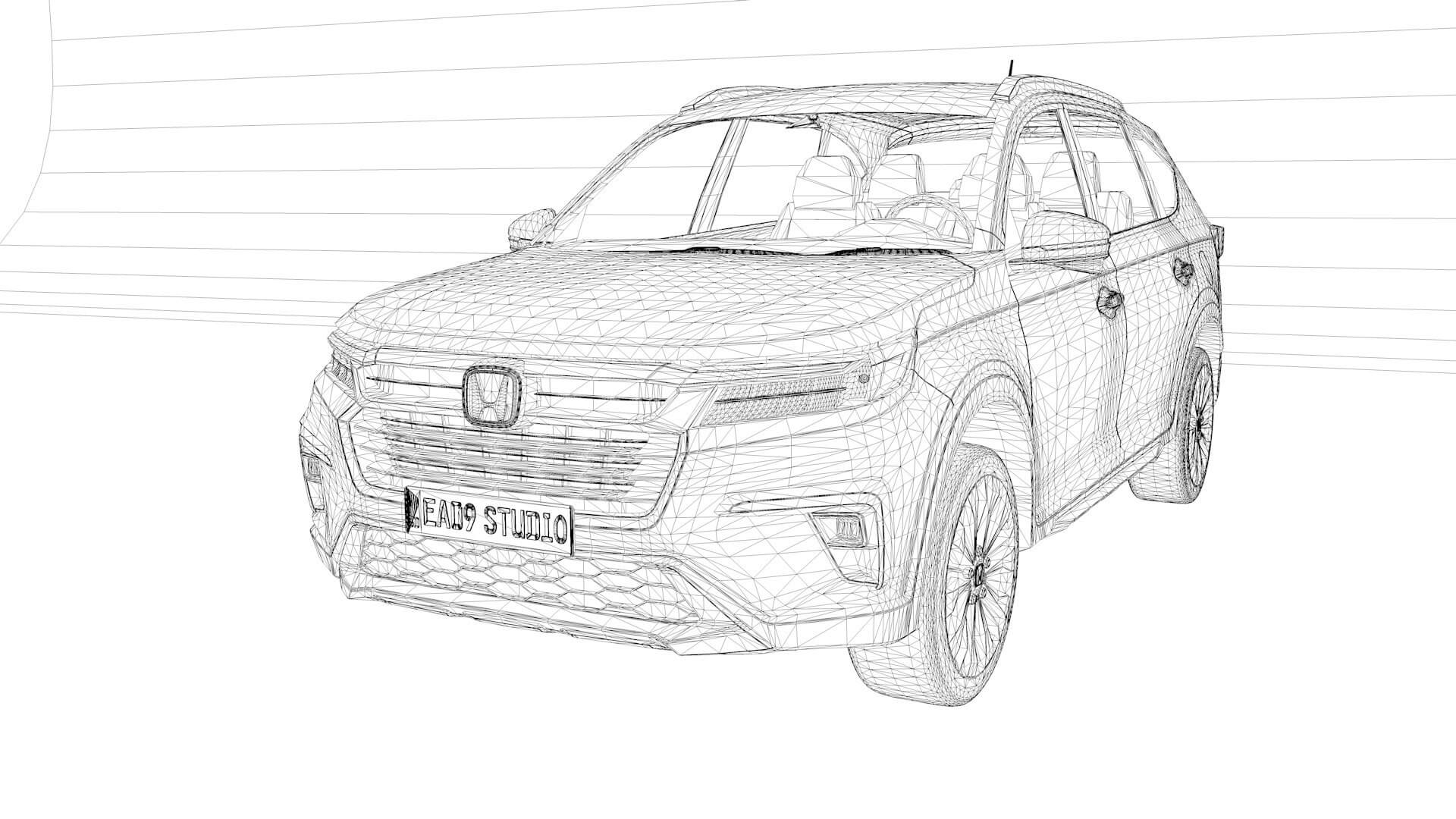 2022 Honda BR-V 3D Model by EA09studio