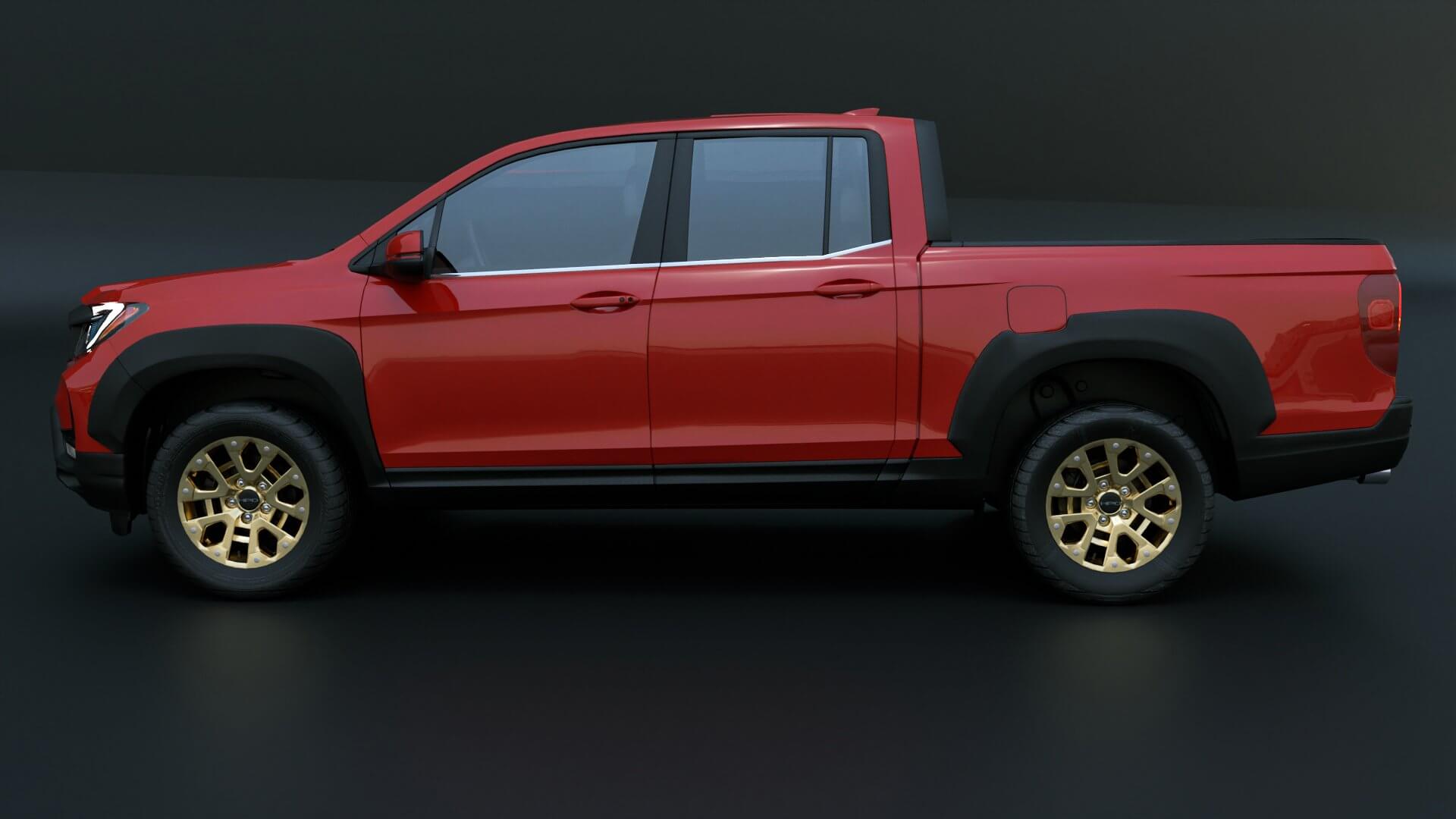 2022 Honda Ridgeline - 3D Model by EA09studio