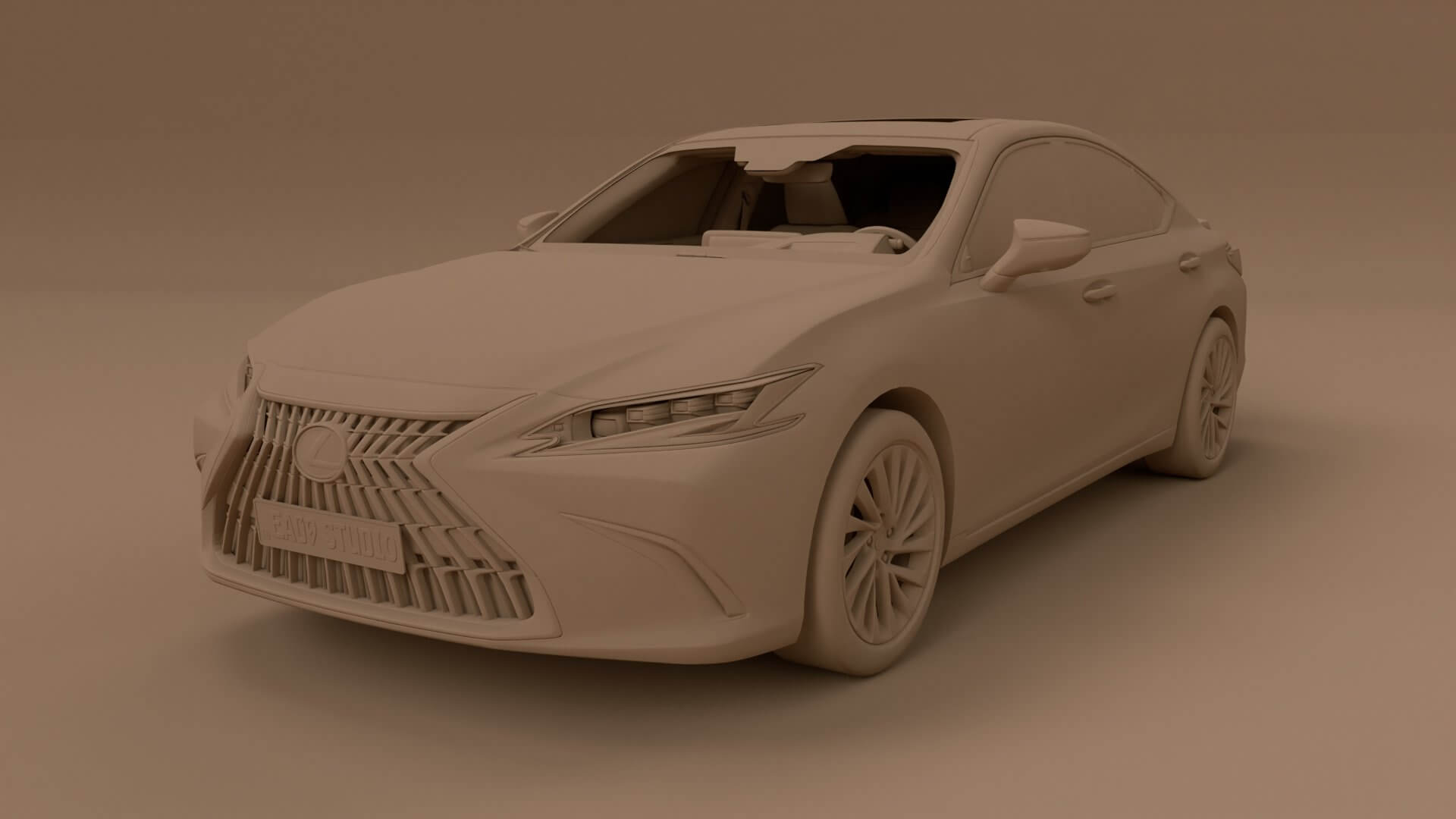 2022 Lexus ES300h Hybrid - 3D Model by EA09studio