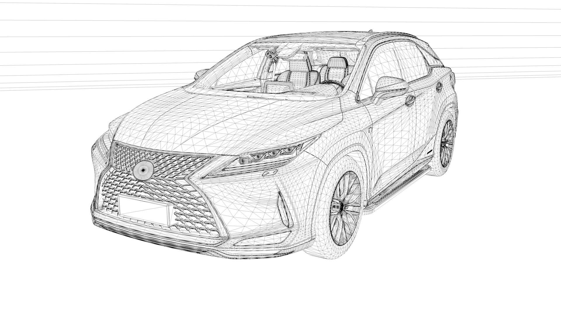 2022 Lexus RX 450h - 3D Model by EA09studio