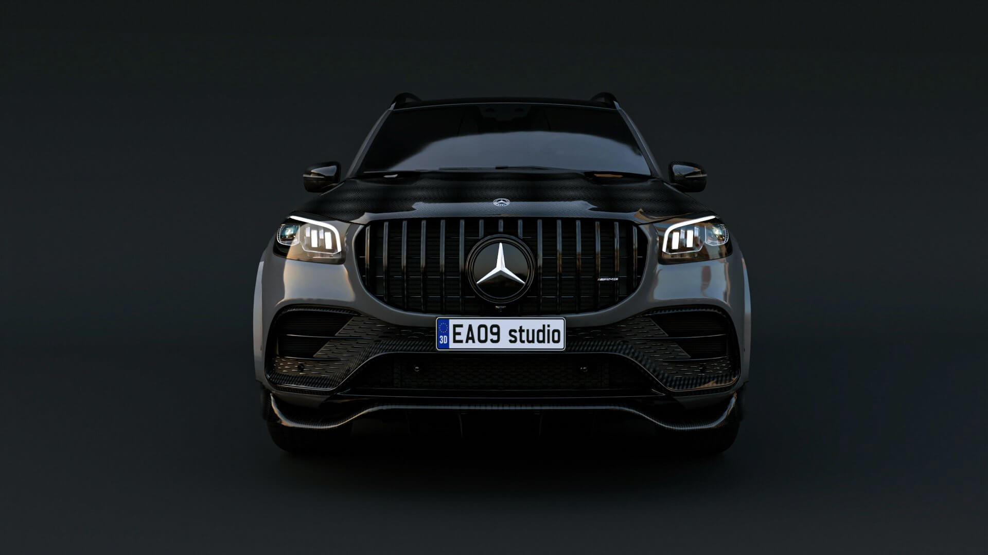 2022 Mercedes-AMG GLS 63 3D Model by EA09studio