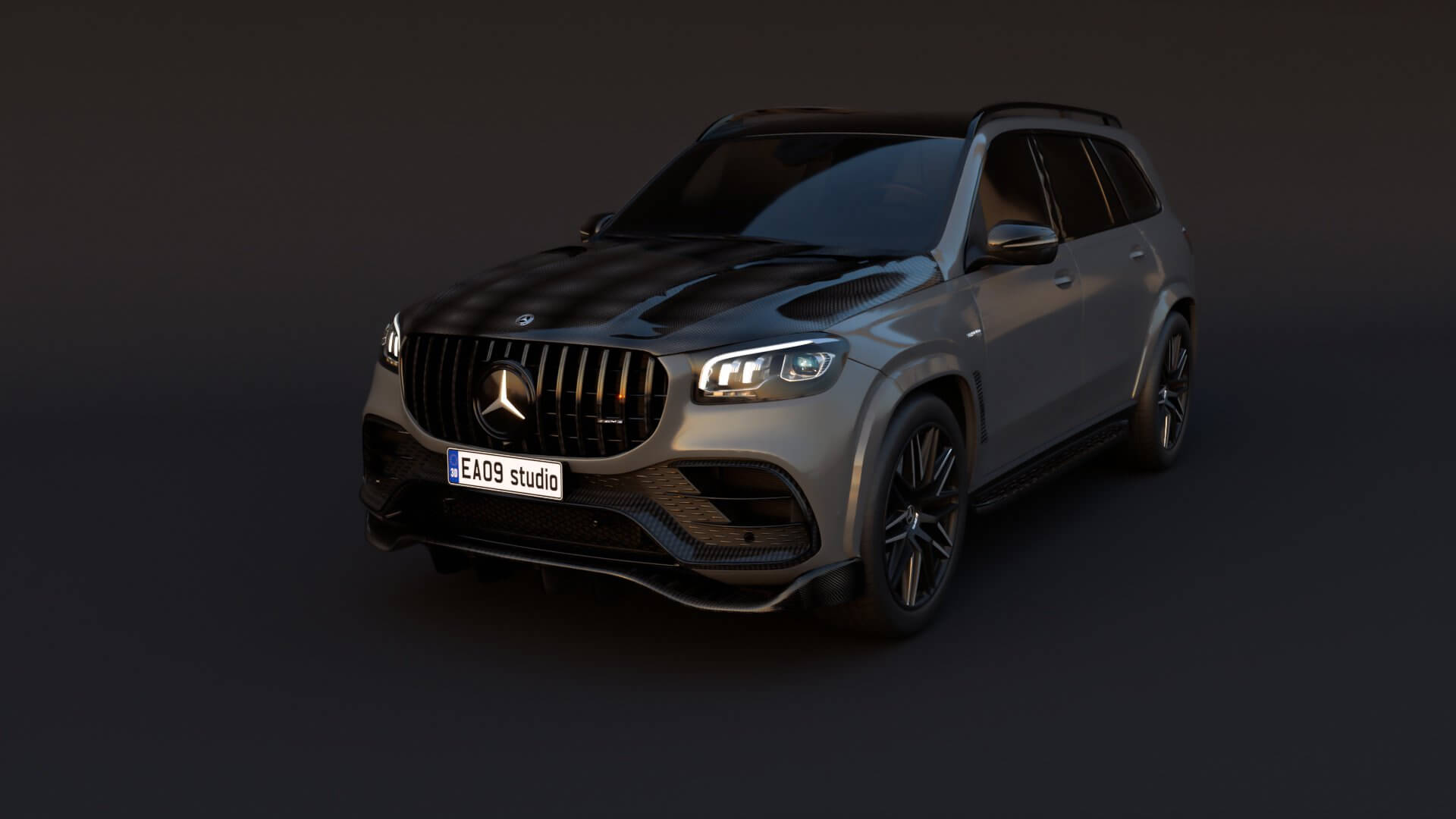 2022 Mercedes-AMG GLS 63 3D Model by EA09studio