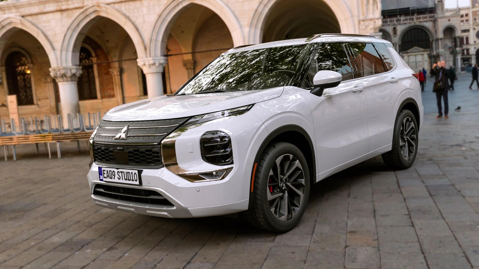 2022 Mitsubishi Outlander - 3D Model by EA09studio