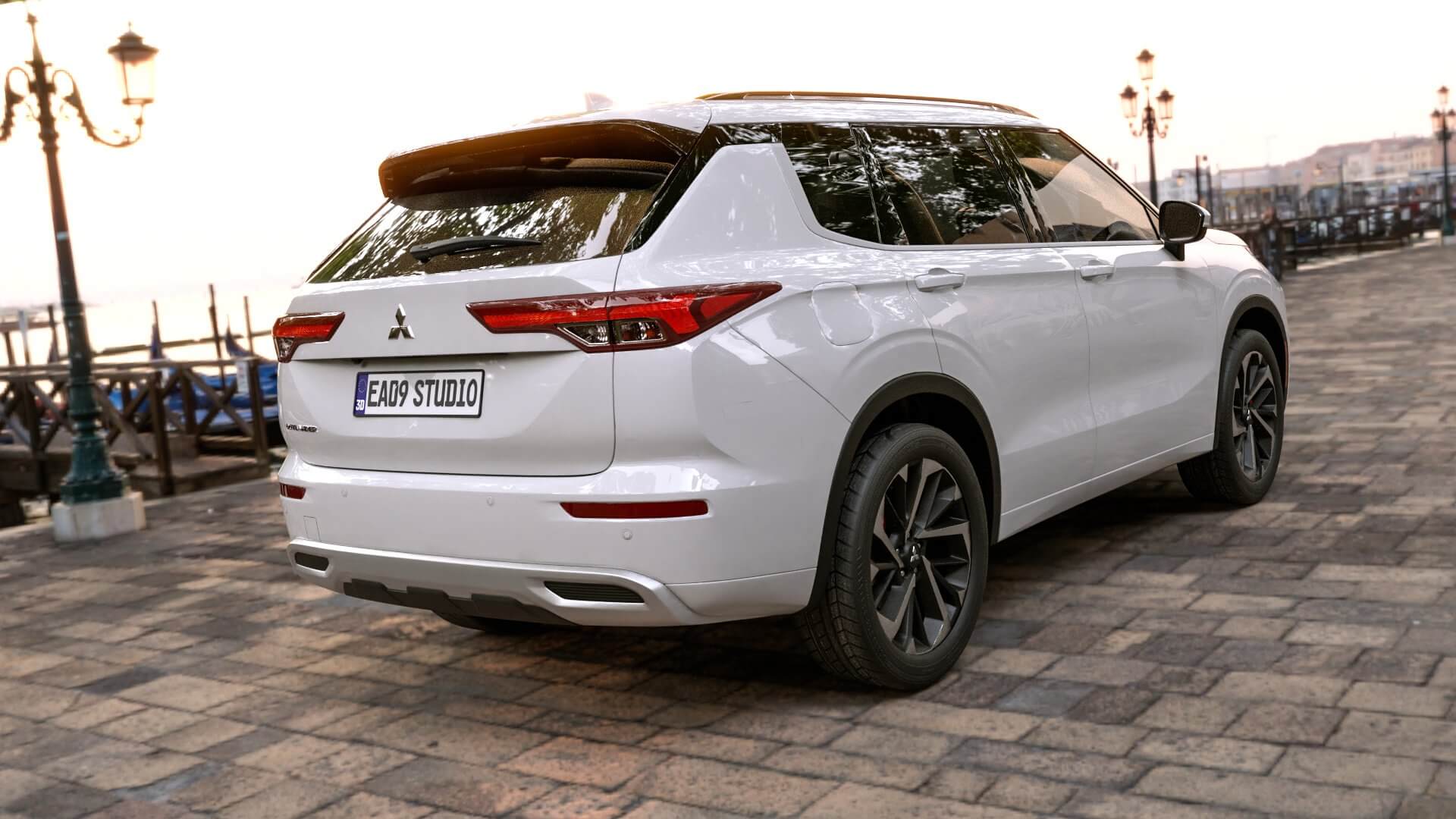 2022 Mitsubishi Outlander - 3D Model by EA09studio