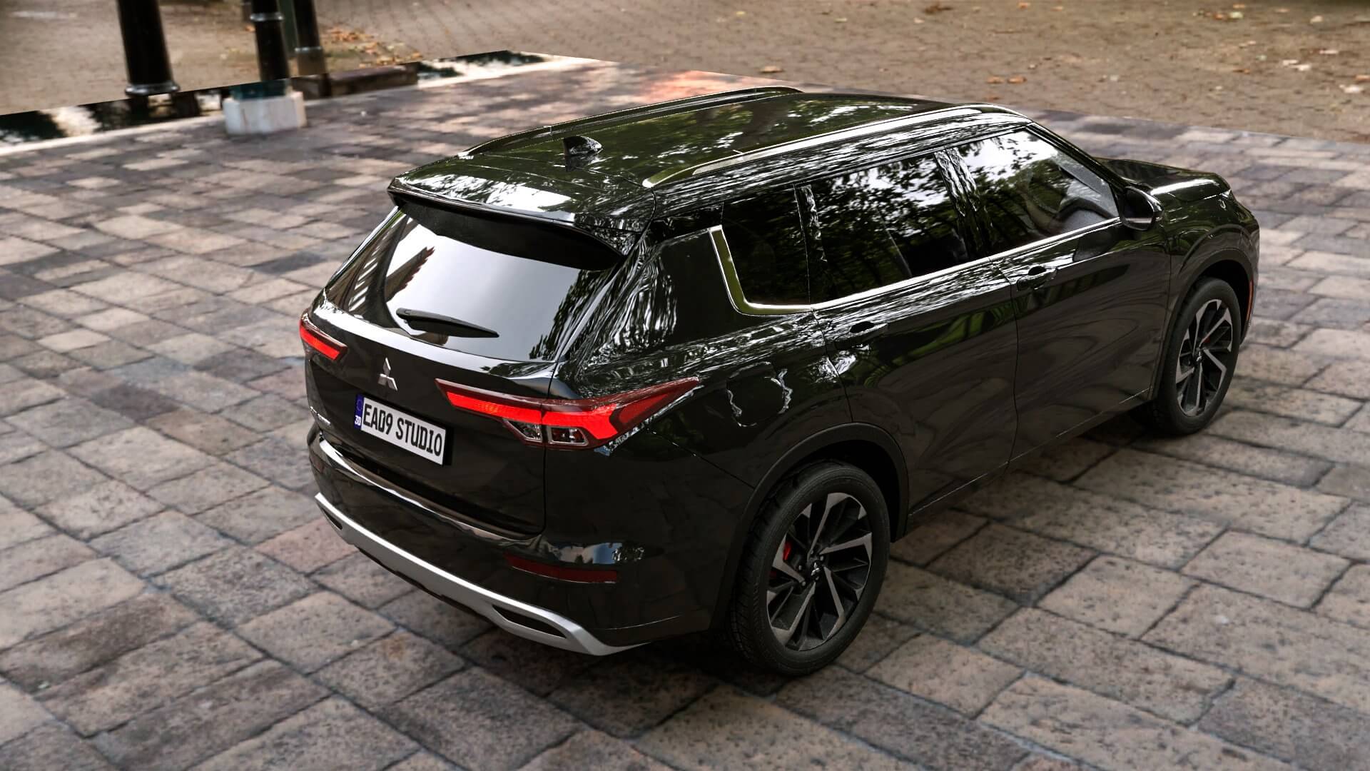 2022 Mitsubishi Outlander - 3D Model by EA09studio