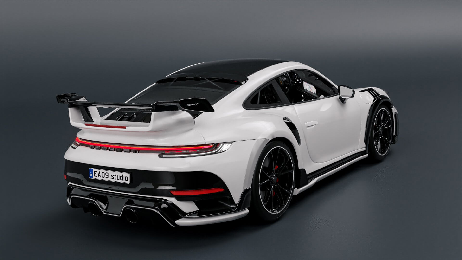 2022 Porsche 911 Turbo S Tuned - 3D Model by EA09studio