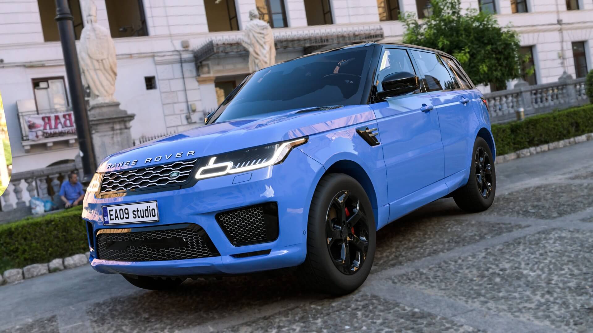 2022 Range Rover Sport SVR - 3D Model by EA09studio