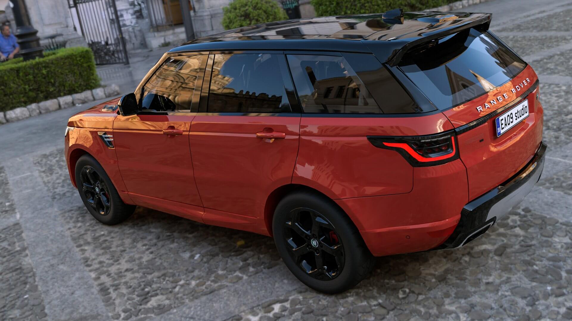 2022 Range Rover Sport SVR - 3D Model by EA09studio