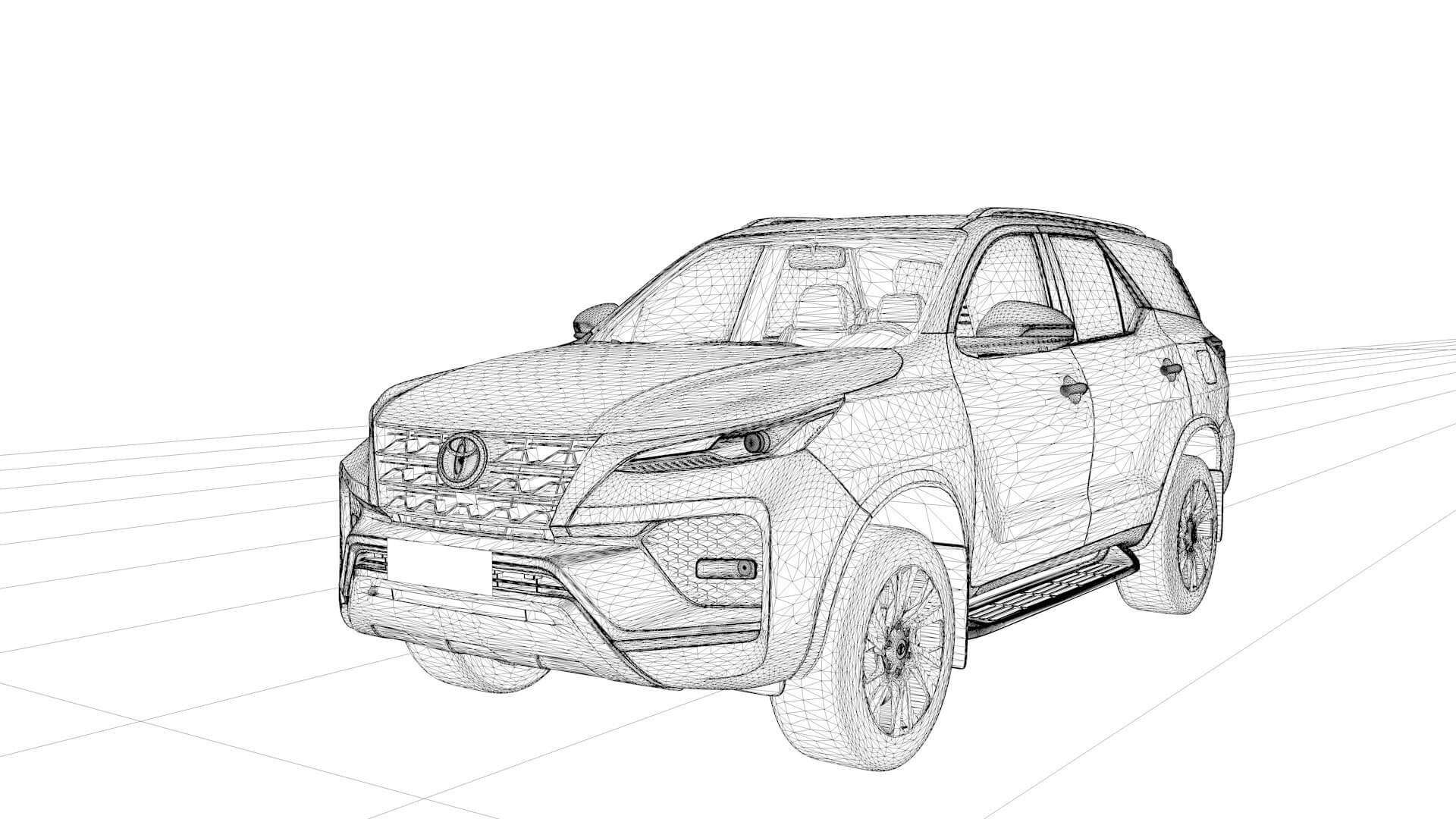 2022 Toyota Fortuner Legender - 3D Model by EA09studio