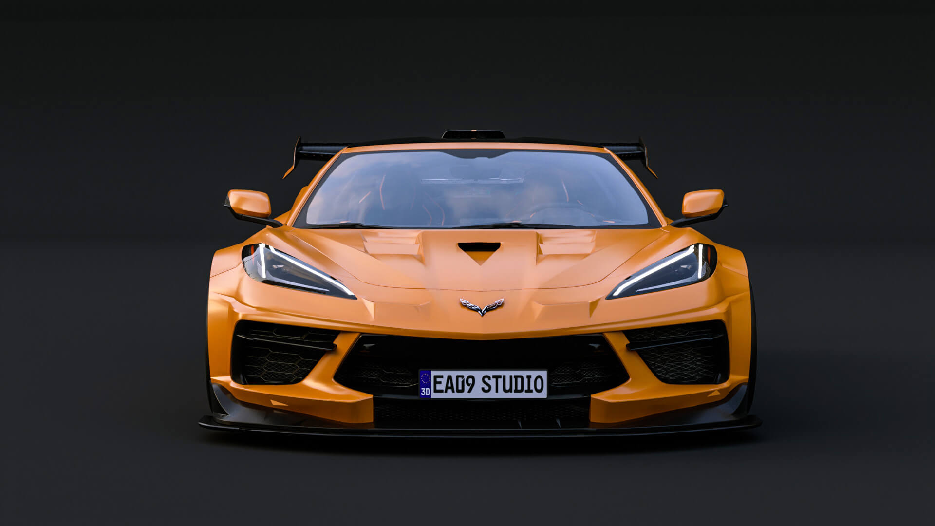 2023 Chevrolet Corvette C8 Tuned - 3D Model by EA09studio