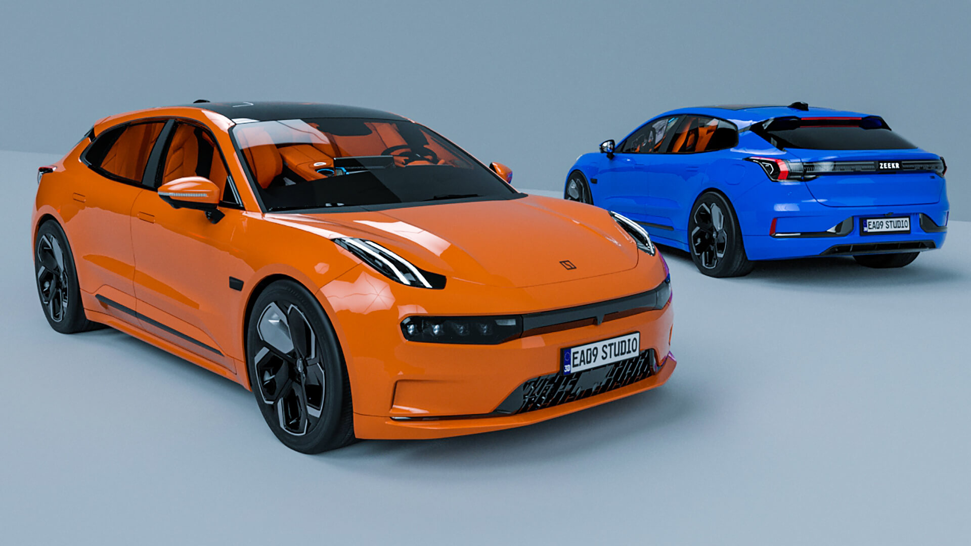 2023 Geely Zeekr 001 - 3D Model by EA09studio