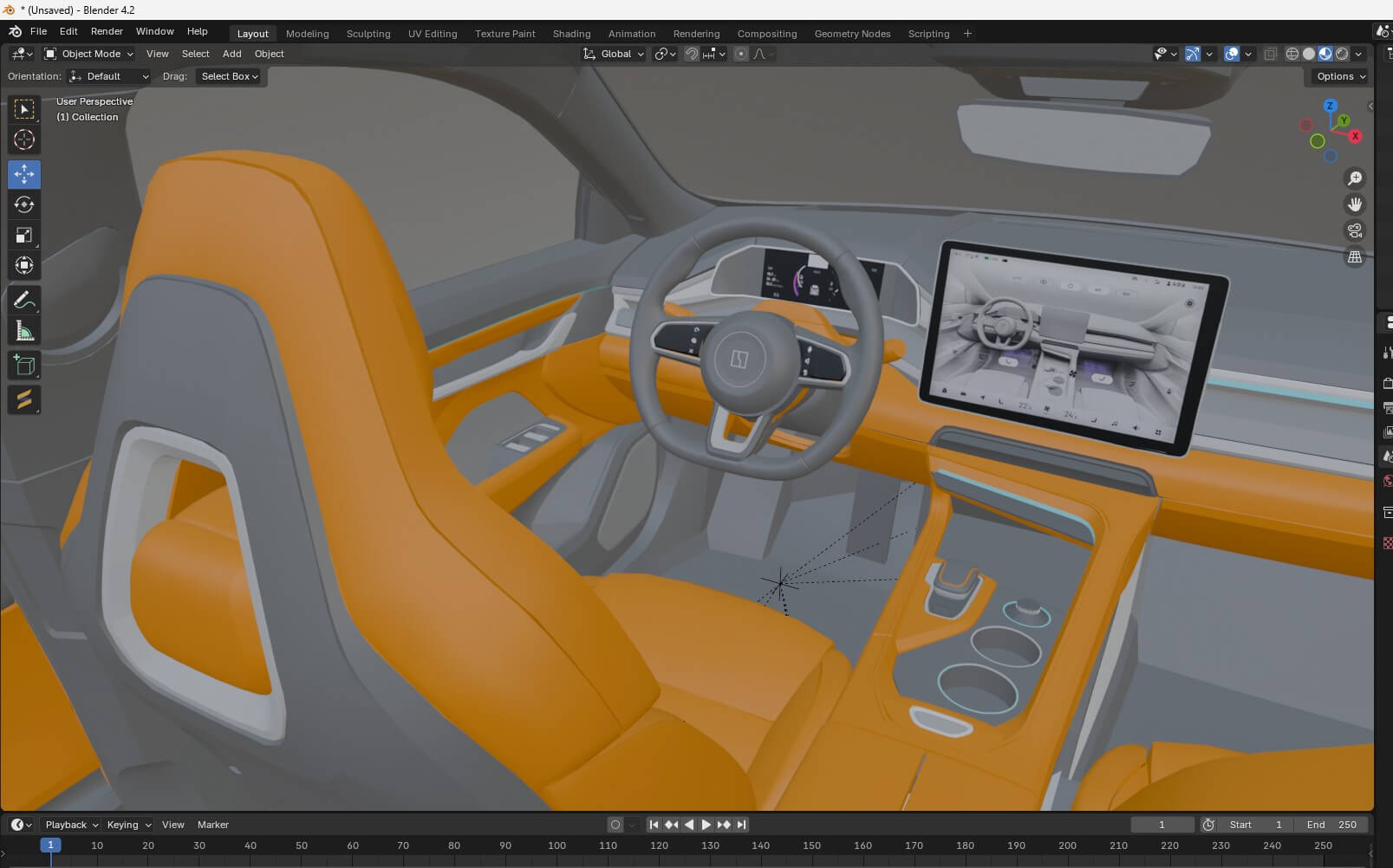 2023 Geely Zeekr 001 - 3D Model by EA09studio