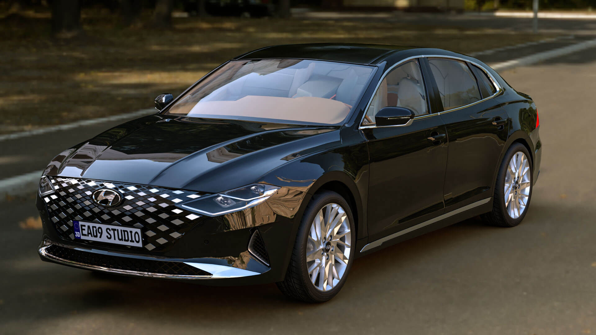 2023 Hyundai Grandeur/Azera - 3D Model by EA09studio