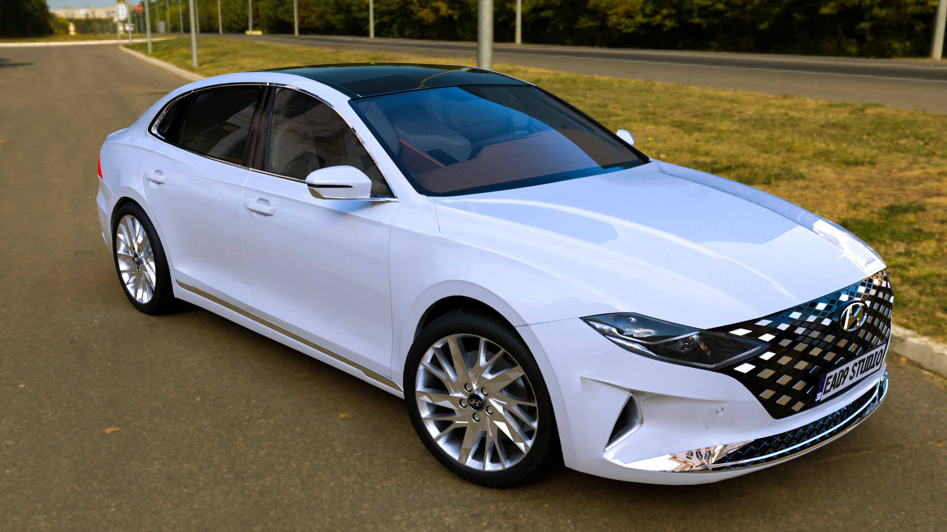 2023 Hyundai Grandeur/Azera - 3D Model by EA09studio
