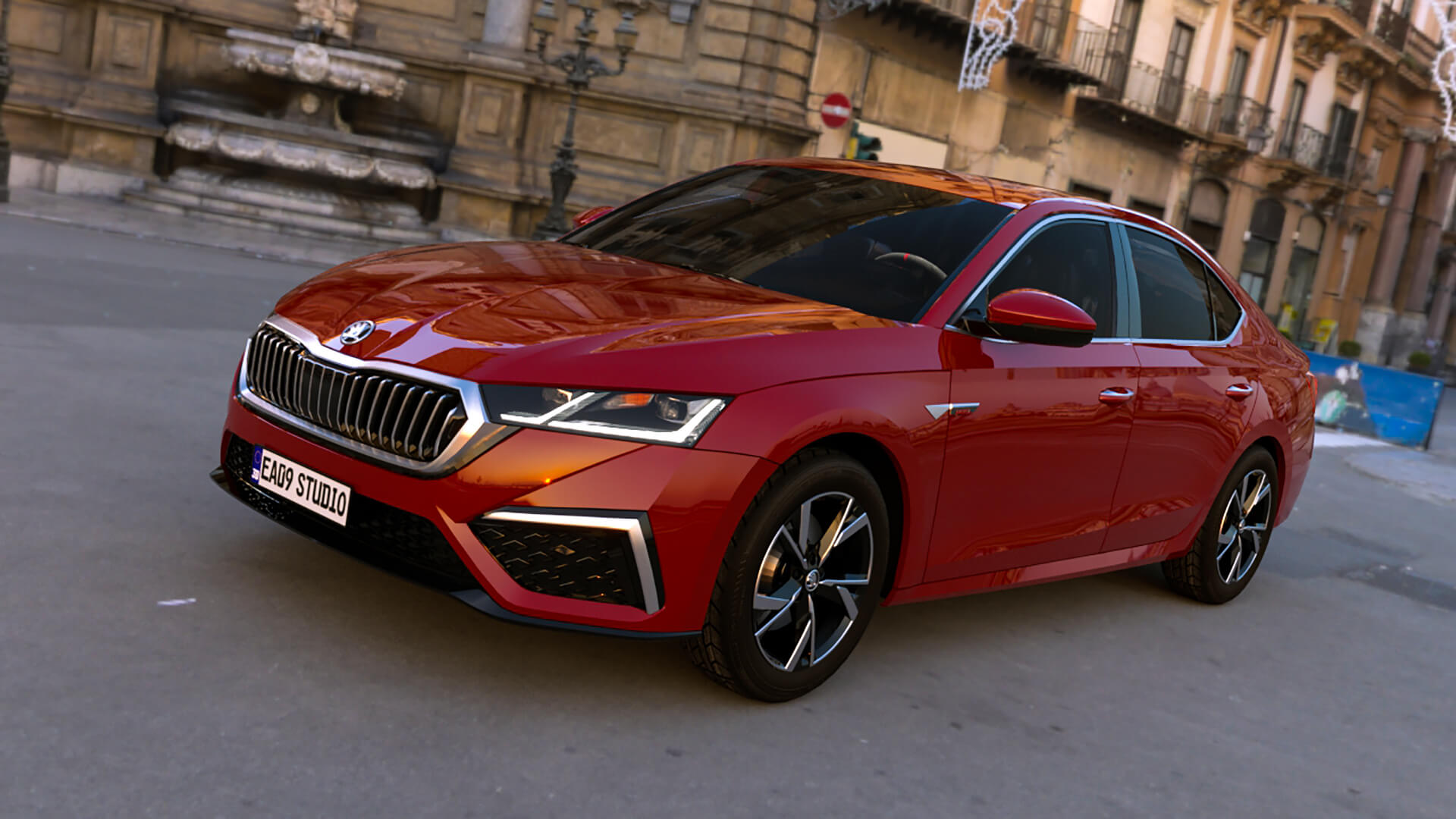 2023 Skoda Octavia Pro - 3D Model by EA09studio