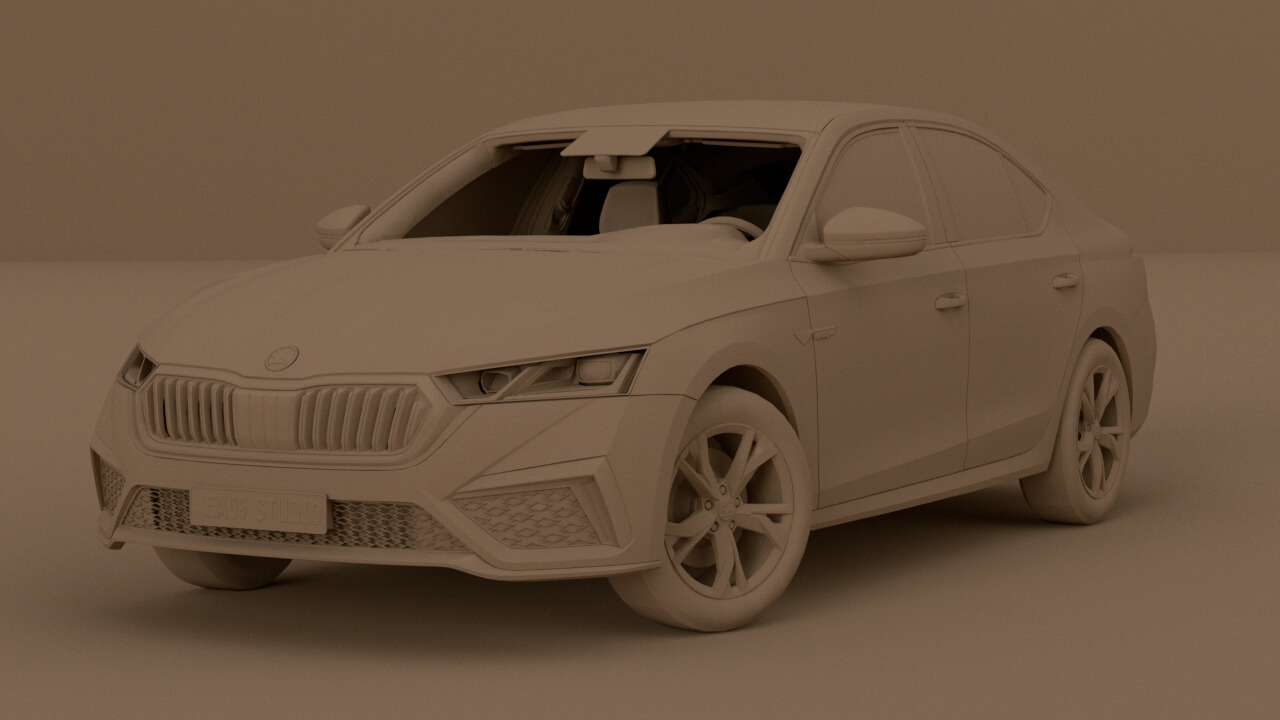 2023 Skoda Octavia Pro - 3D Model by EA09studio