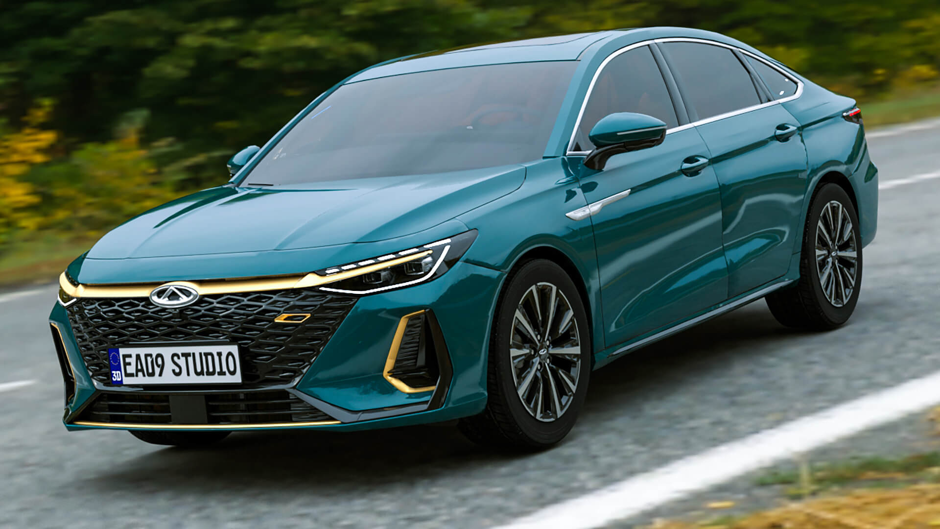 2024 Chery Arrizo 8 - 3D Model by EA09studio