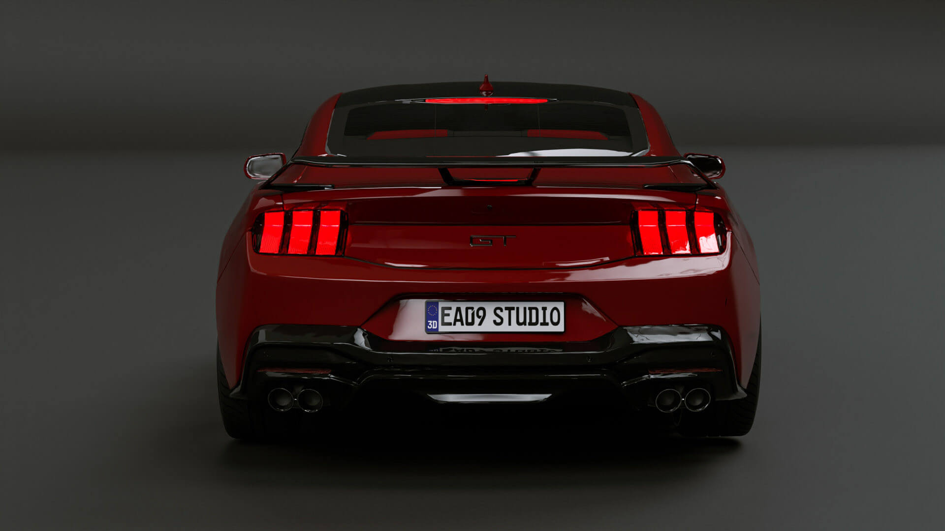2024 Ford Mustang GT - 3D Model by EA09studio