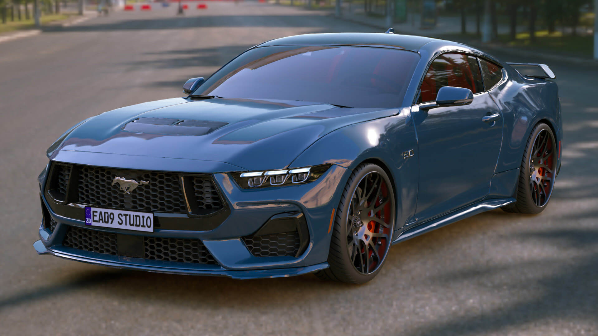 2024 Ford Mustang GT - 3D Model by EA09studio