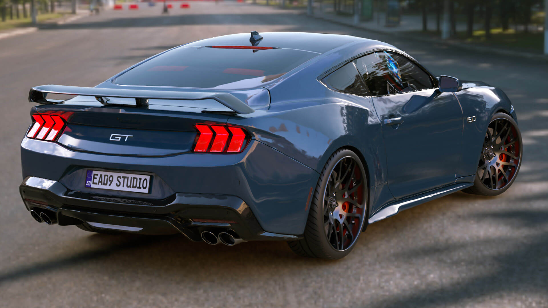 2024 Ford Mustang GT - 3D Model by EA09studio