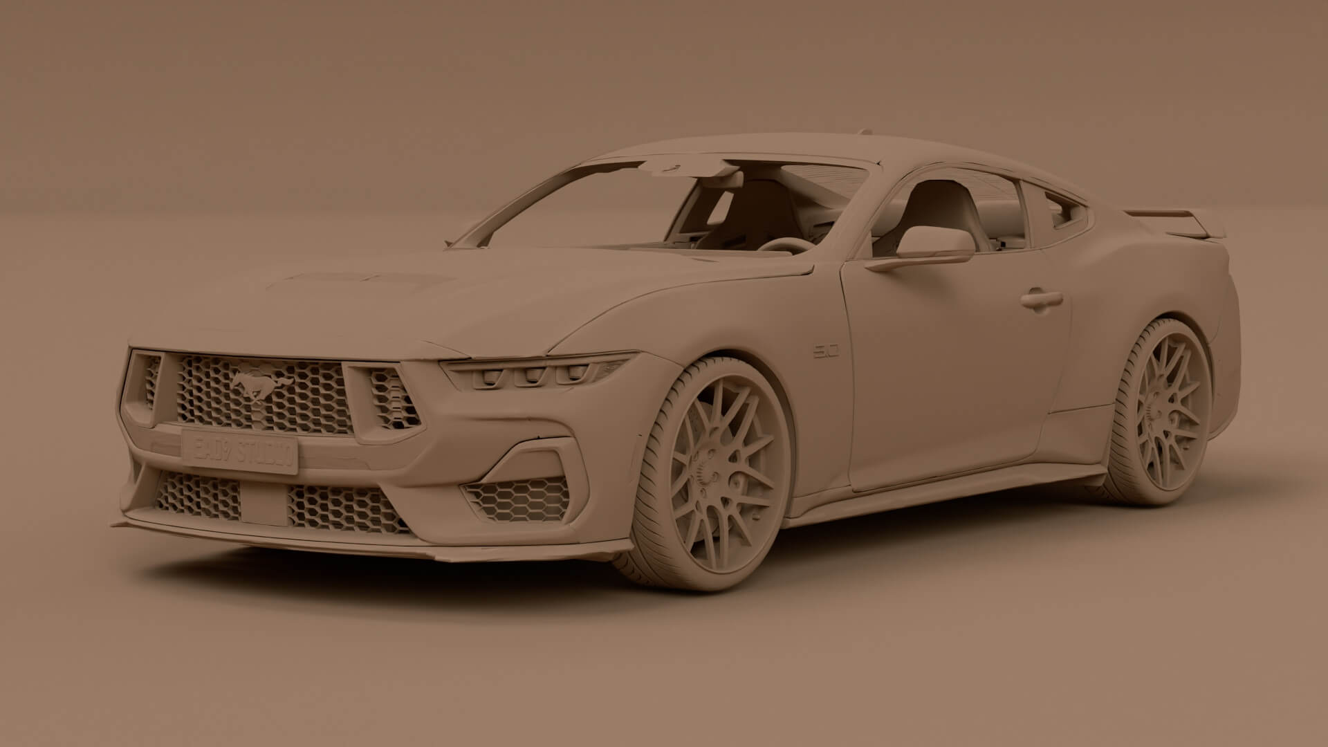 2024 Ford Mustang GT - 3D Model by EA09studio