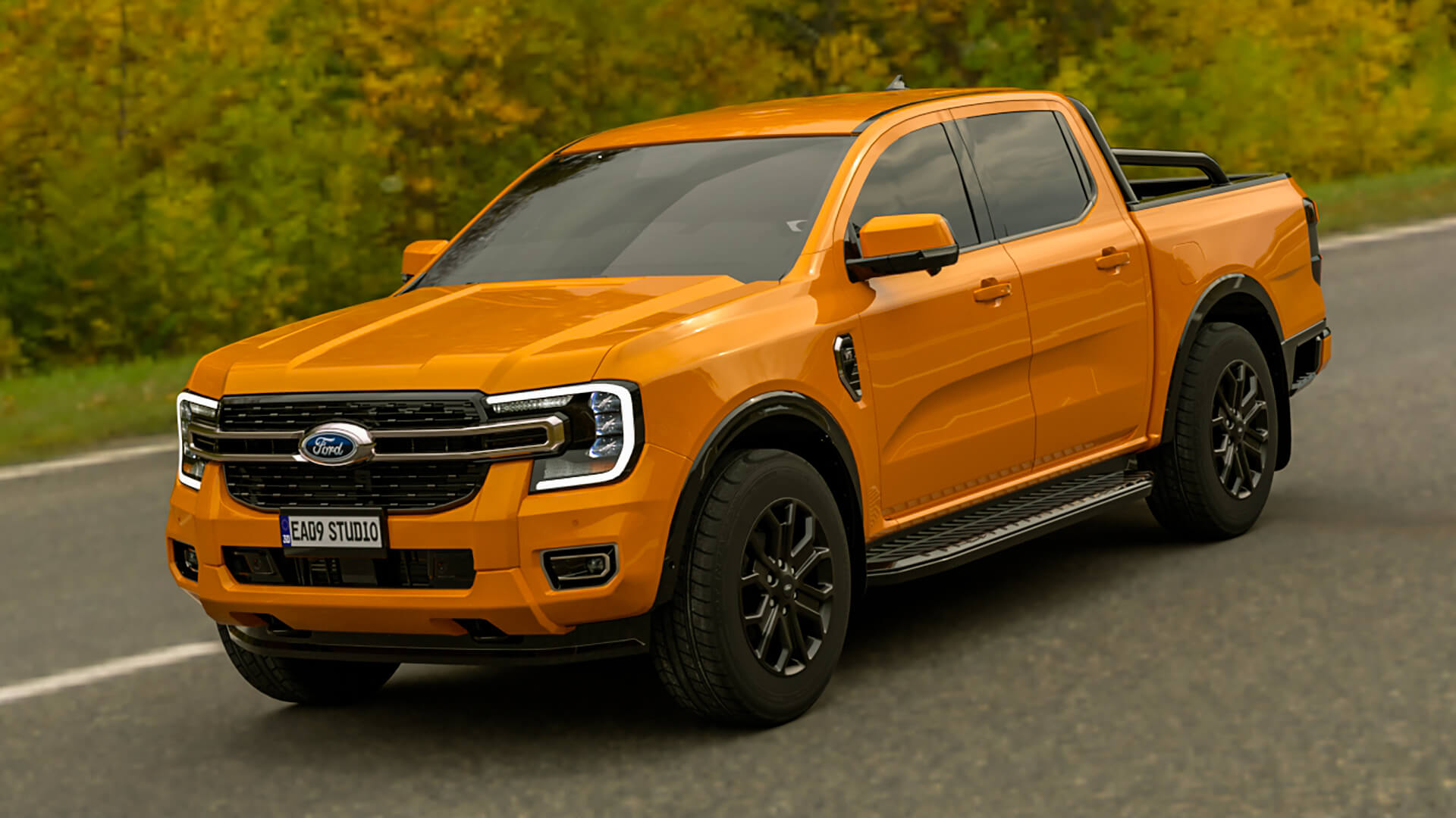 2024 Ford Ranger Raptor - 3D Model by EA09studio