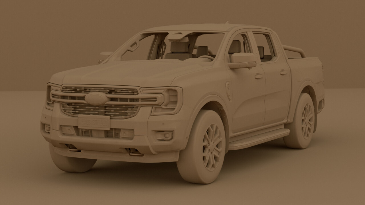 2024 Ford Ranger Raptor - 3D Model by EA09studio