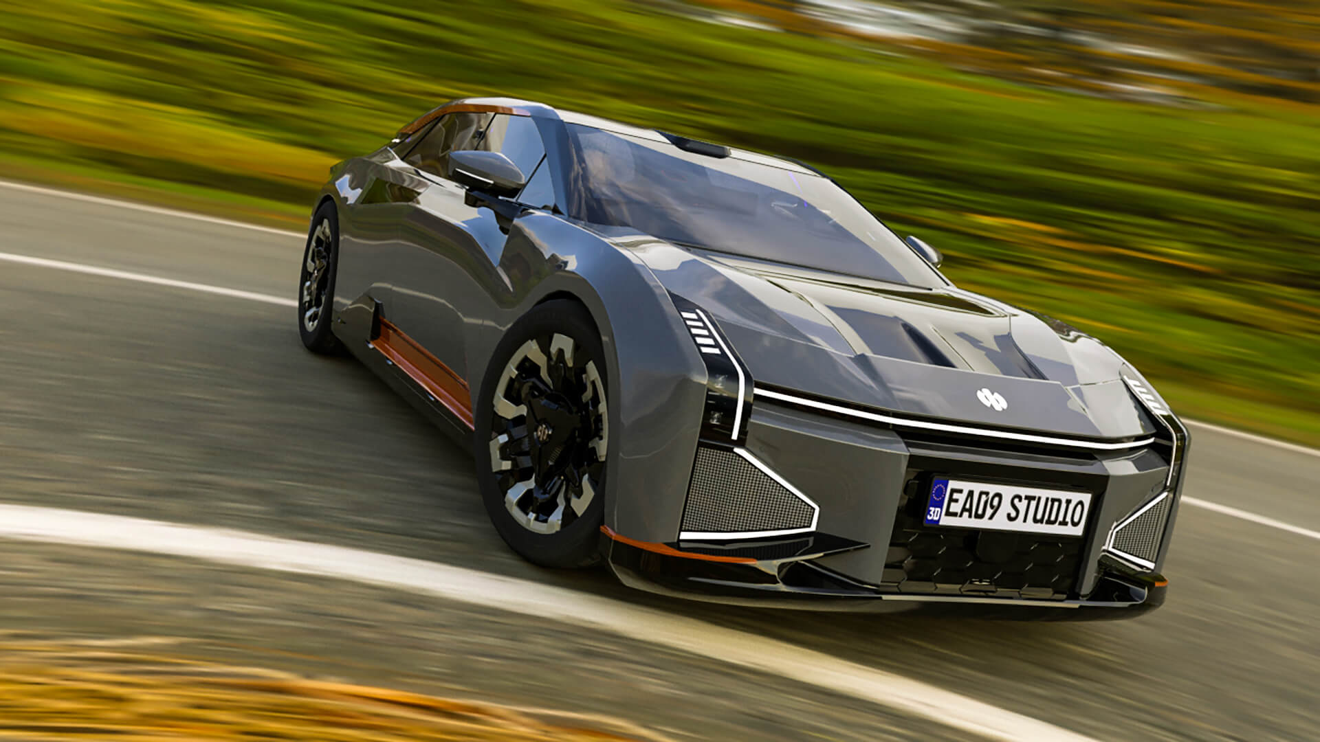 2024 Hiphi Z - 3D Model by EA09studio