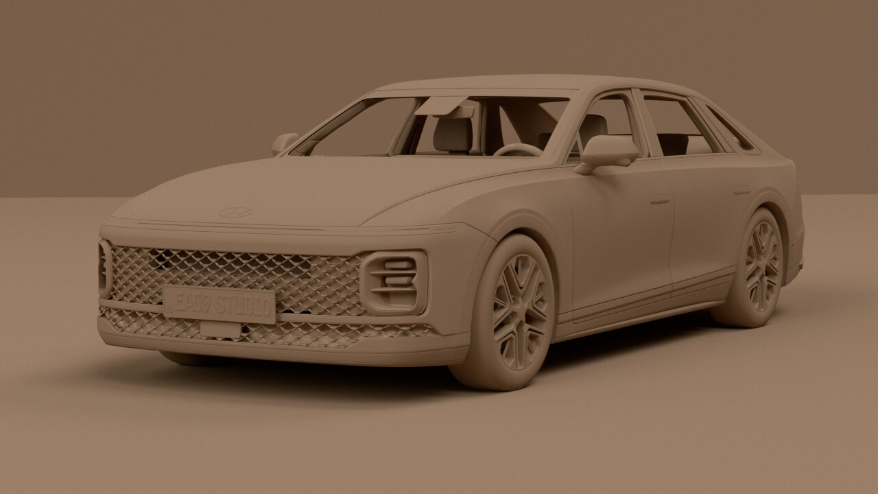 2024 Hyundai Grandeur - 3D Model by EA09studio
