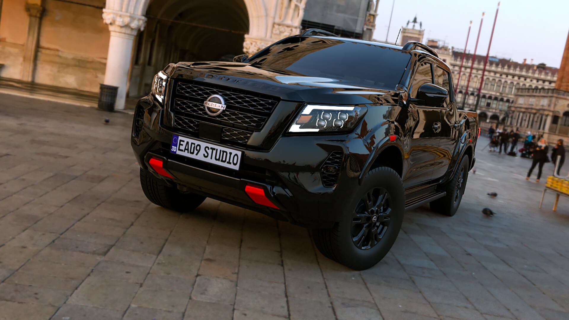 2024 Nissan Navara (Frontier) - 3D Model by EA09studio