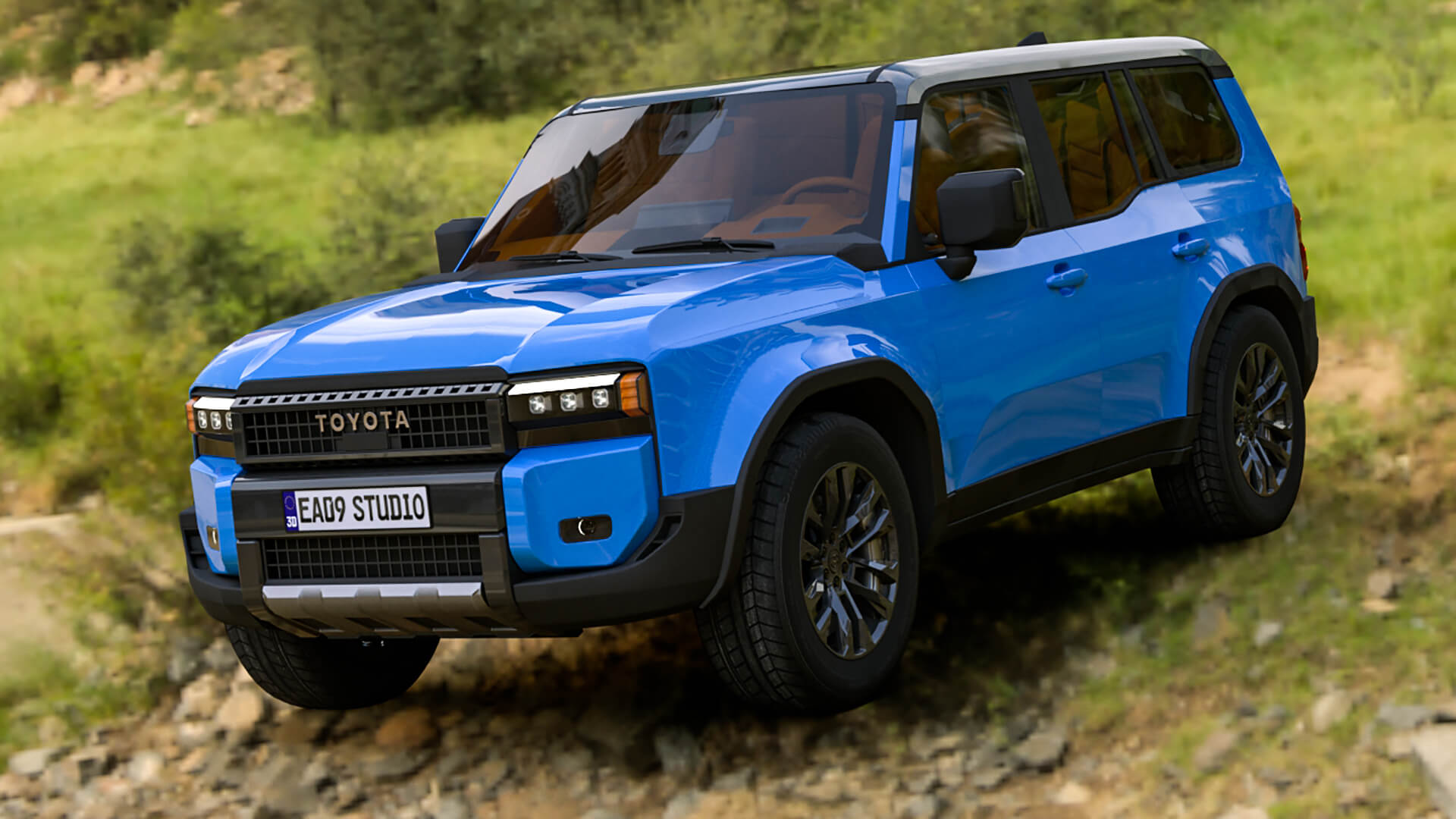 2024 Toyota Prado - 3D Model by EA09studio