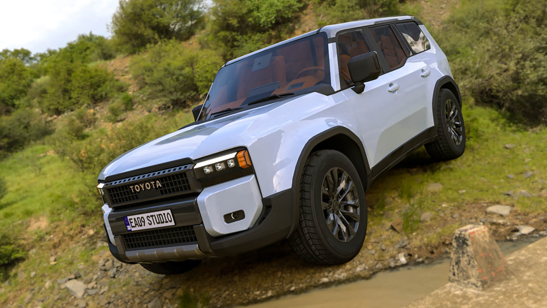 2024 Toyota Prado - 3D Model by EA09studio