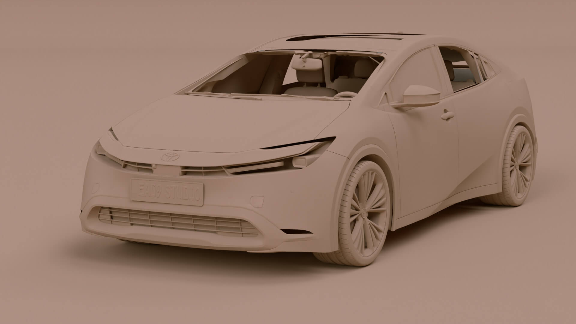 2024 Toyota Prius - 3D Model by EA09studio