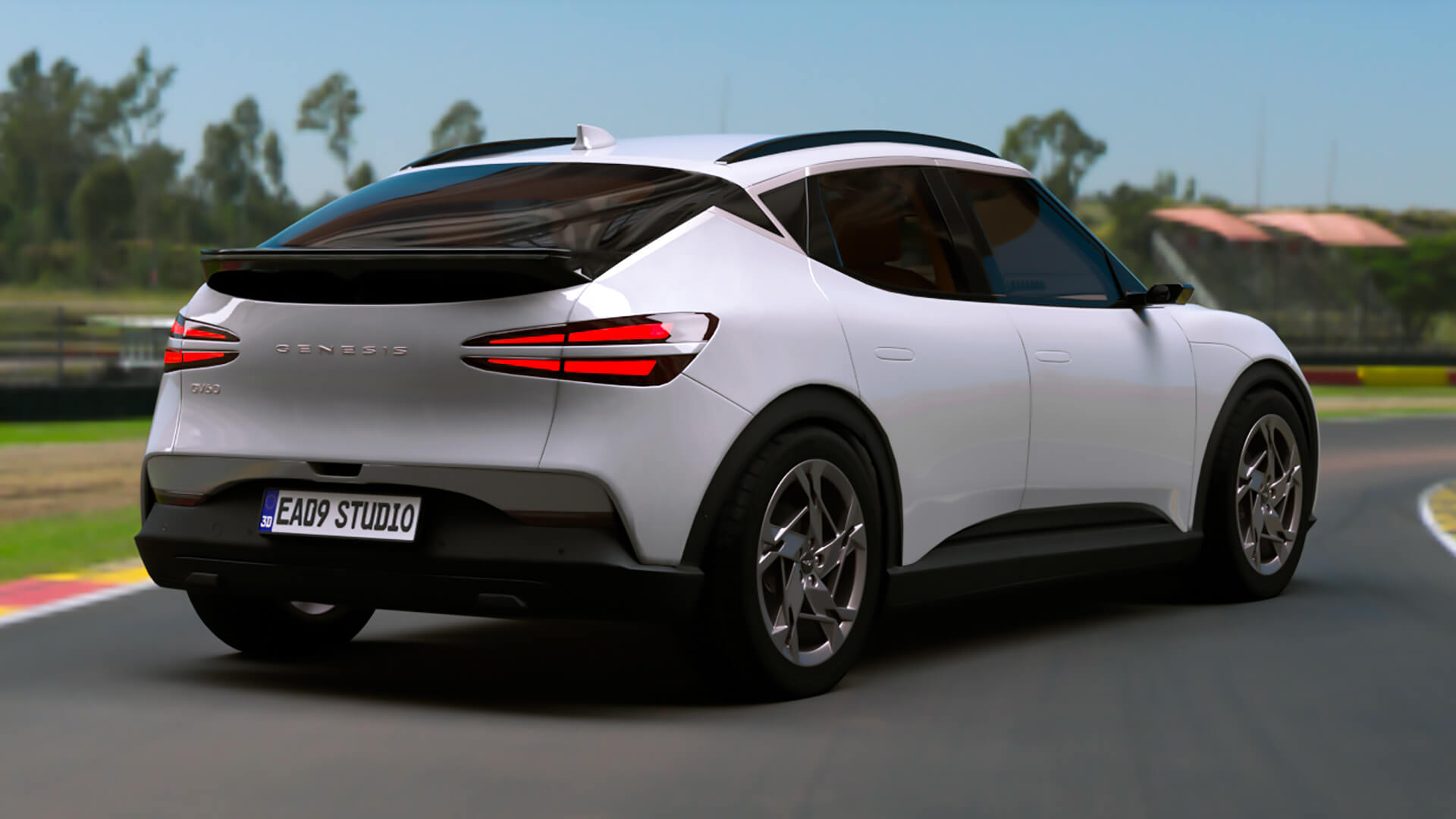 2025 Genesis GV60 - 3D Model by EA09studio