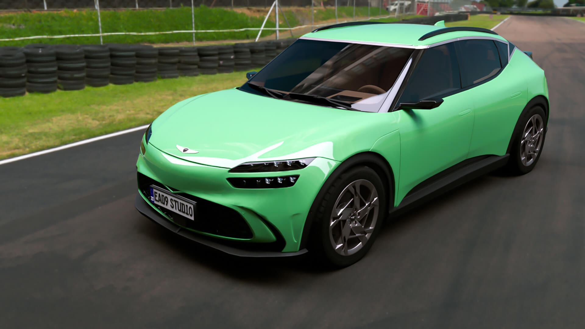 2025 Genesis GV60 - 3D Model by EA09studio