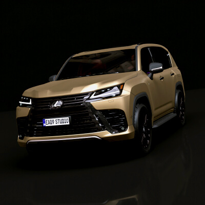 2025 Lexus Lx700H - 3D Model by EA09studio