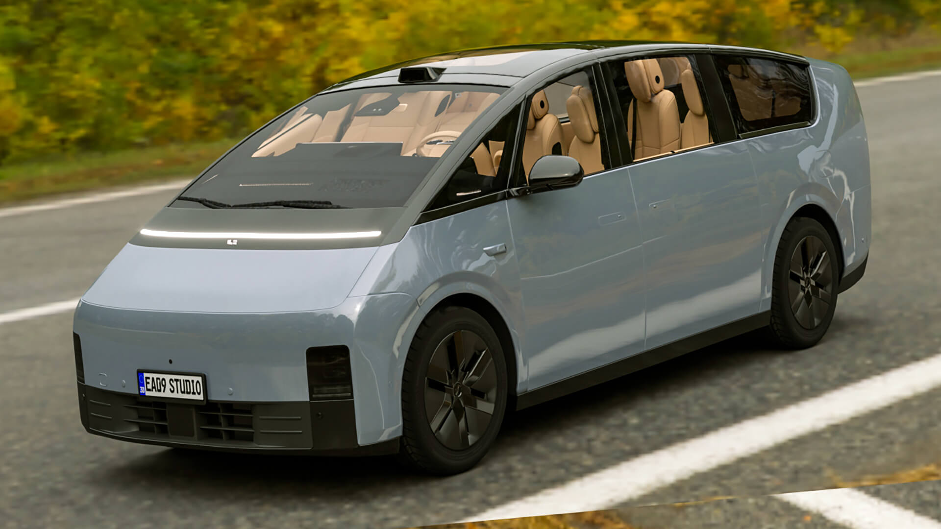 2025 Lixiang Mega - 3D Model by EA09studio