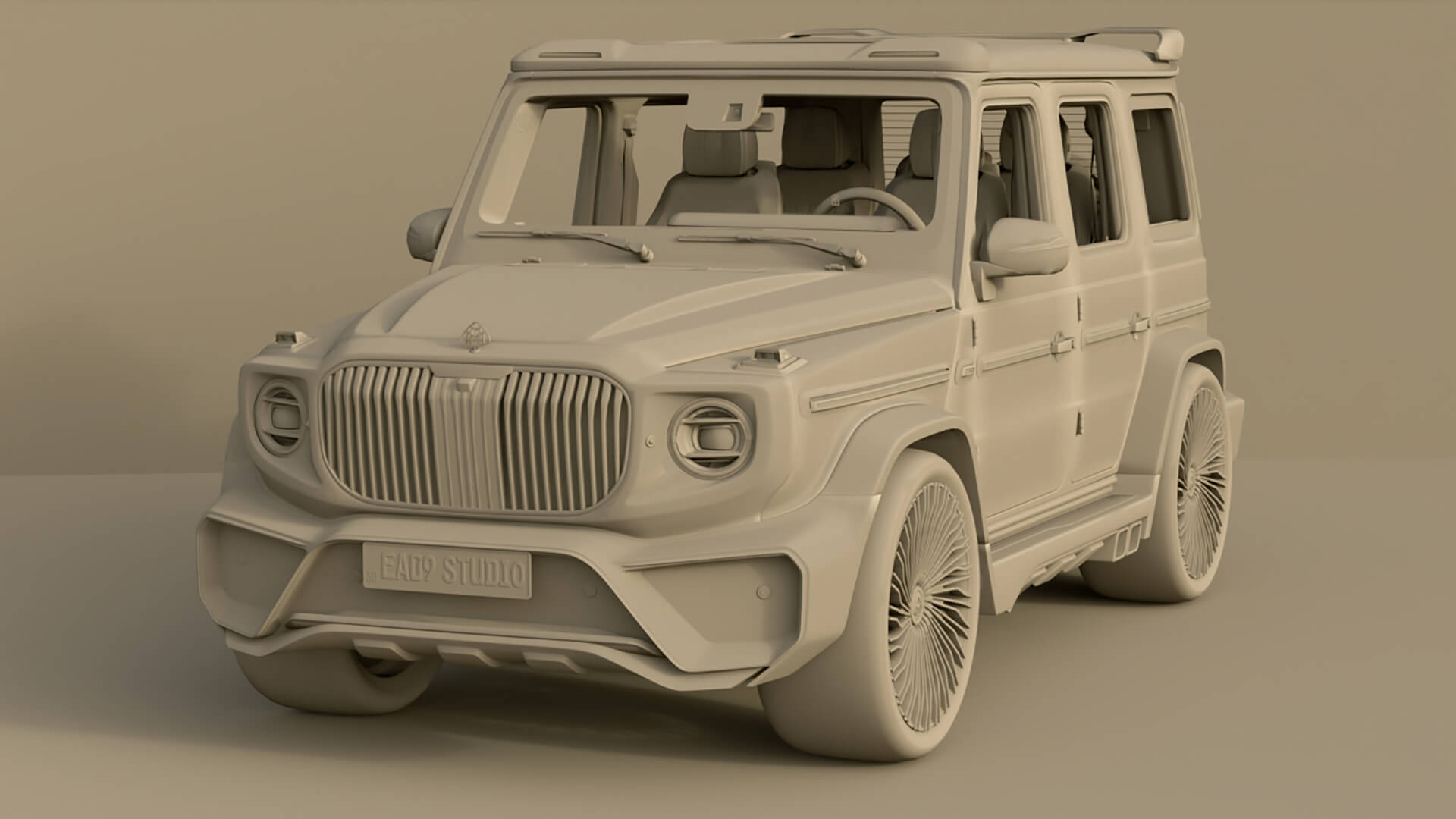 Mercedes-Benz Maybach G900 2025 3D Model by EA09studio